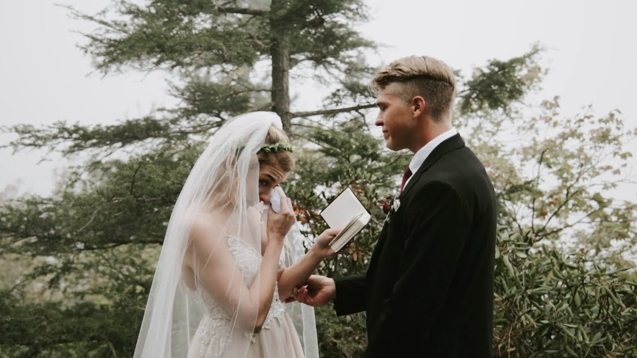 The most HEARTFELT VOWS || The Mountain Elopement of Cat and Andrew ...
