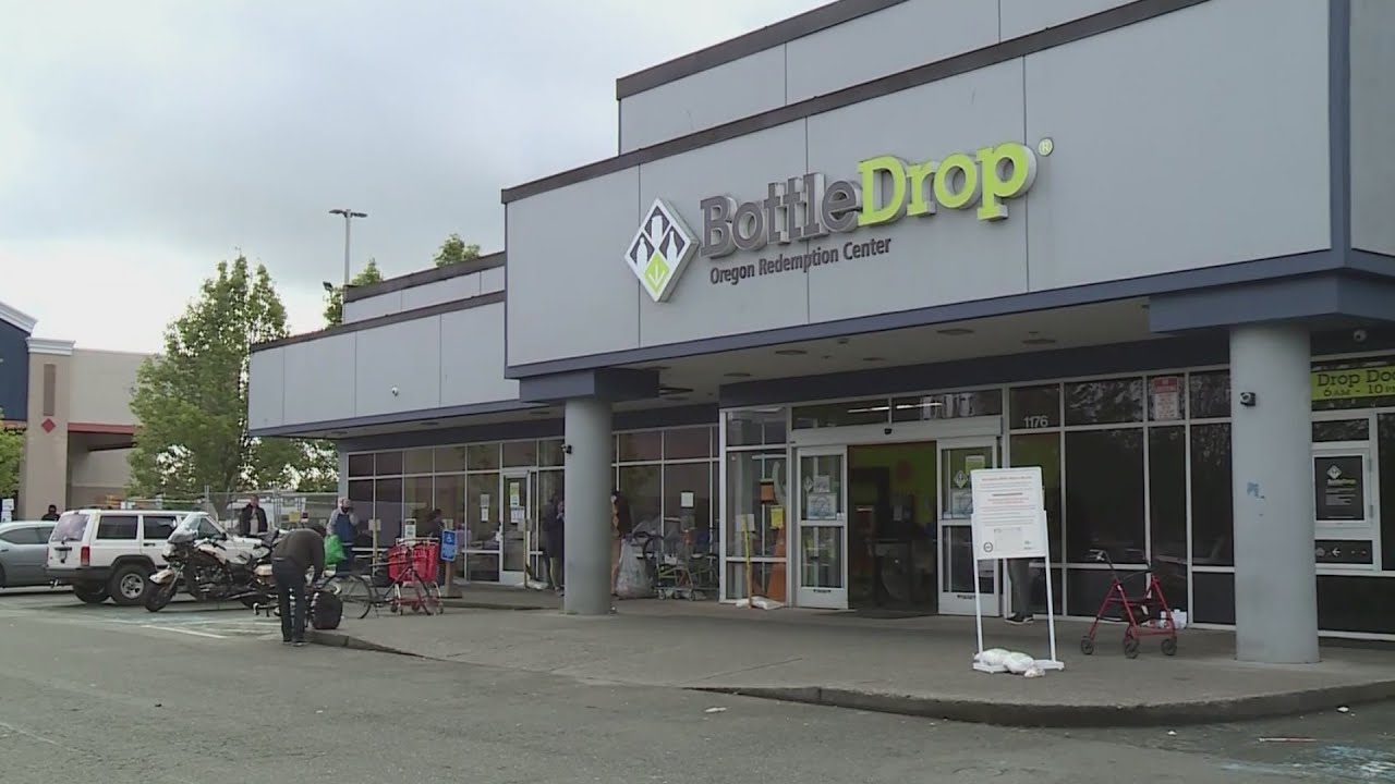 Tensions rise with new fence around Portland bottle drop - YouTube