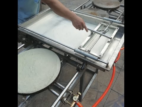 flat bread making machine working video - YouTube