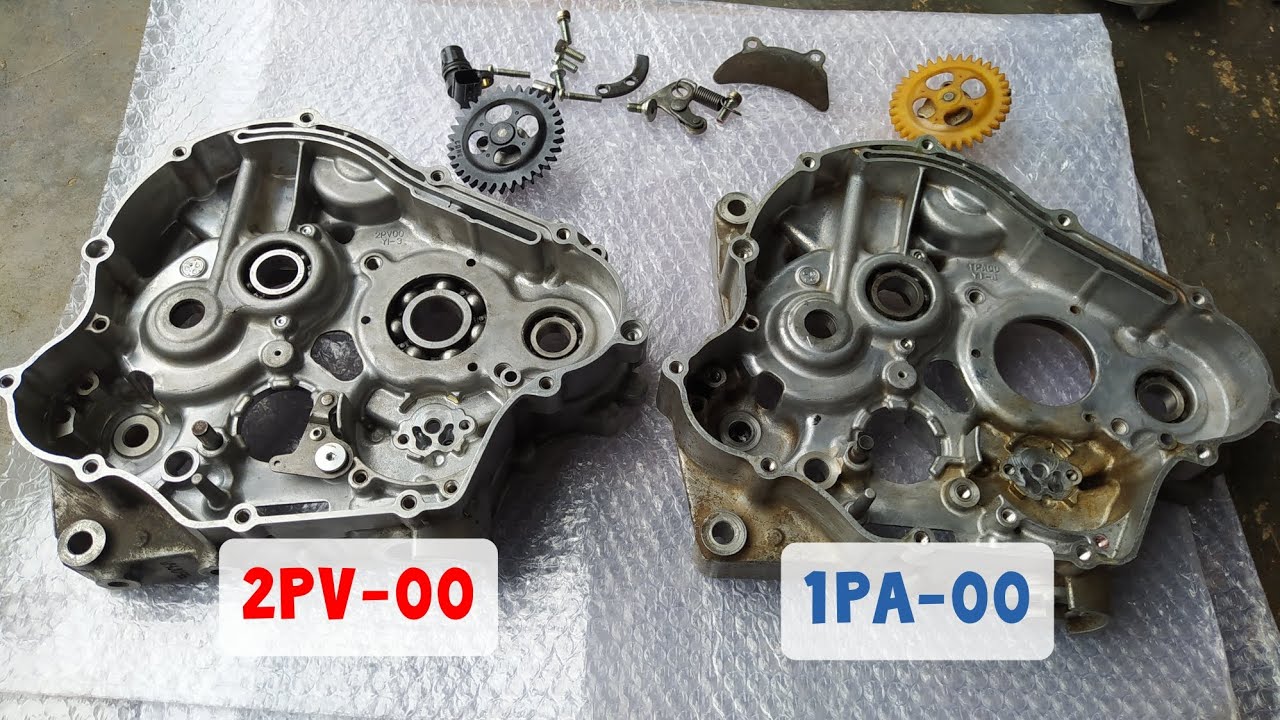 persamaan dan perbedaan crankcase vixion 1PA dengan 2PV - YouTube