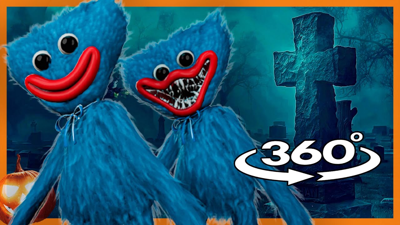 🎃360° VR POPPY PLAYTIME Attack on the Cemetery💀 / HALLOWEEN STORY 2021 ...