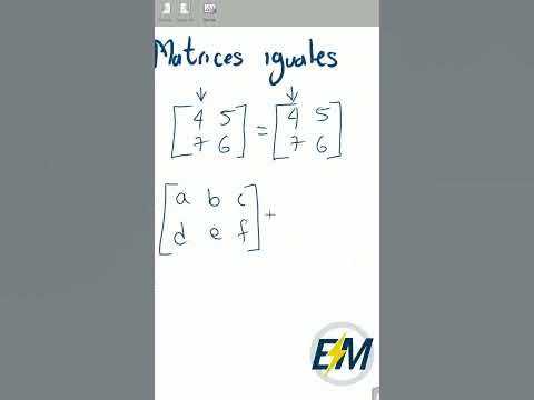 ¿Cómo saber si dos matrices son iguales? - YouTube