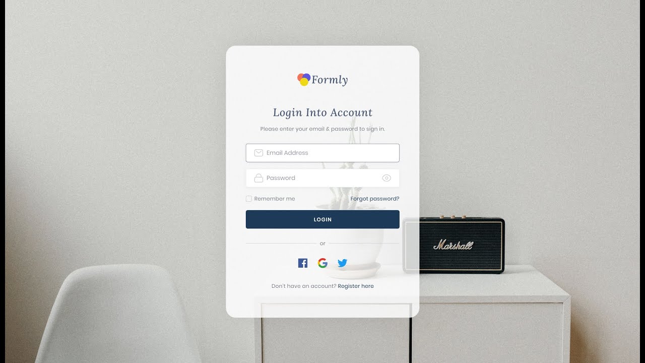 Create a Minimal Login Form Using HTML and CSS - Step-by-Step Tutorial ...