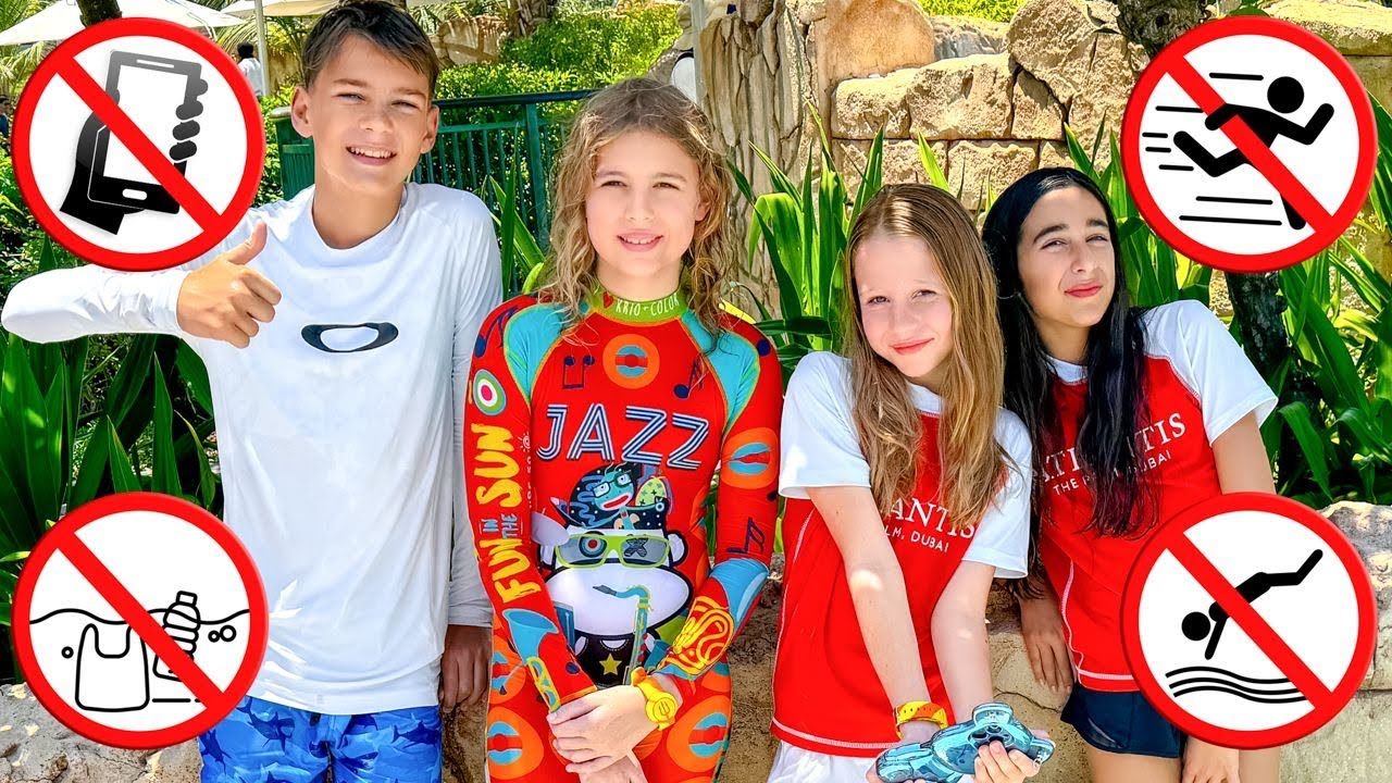 Vania y Mania en el parque acuátic 🌊 Diversión de verano para cinco ...
