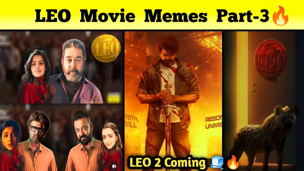 LEO Movie Memes Part-3 🧊🔥Ft. Leo Hidden LCU Details & Fan Theory| Leo ...