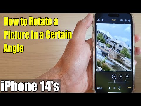 iPhone 14's/14 Pro Max: How to Rotate a Picture In a Certain Angle ...