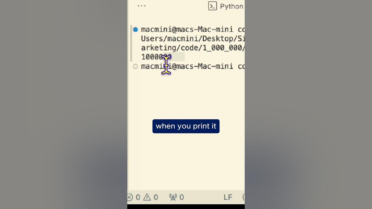 Trick to Make Large Number WAY More Readable In Python Code #programming #coding #python # ...