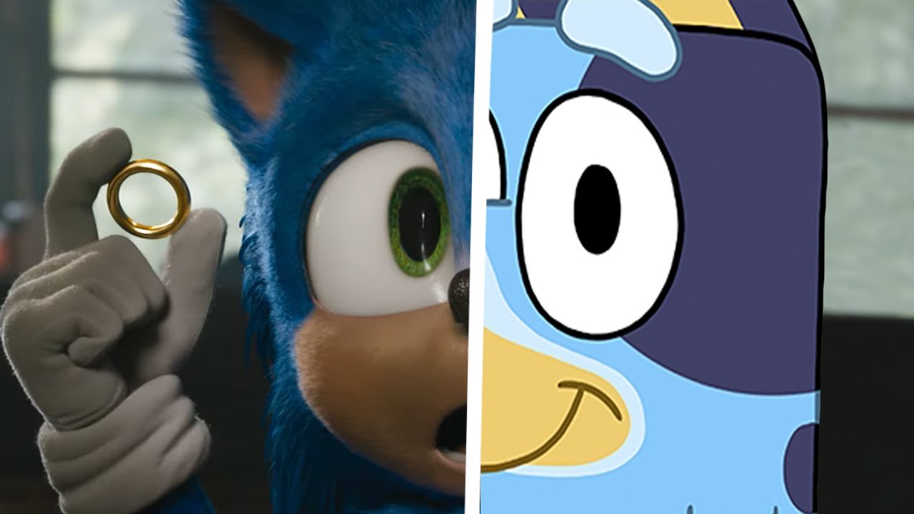 Sonic vs Bluey - Sonic The Hedgehog Movie Choose Your Favorite Design ...