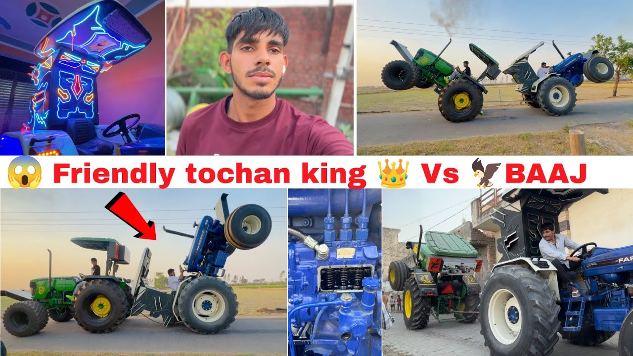 😱आज तो Tochan king 👑 ने कर दी तोड़ फोड़ farmtrac 45 Vs Cheetah🐆 Tractor ...