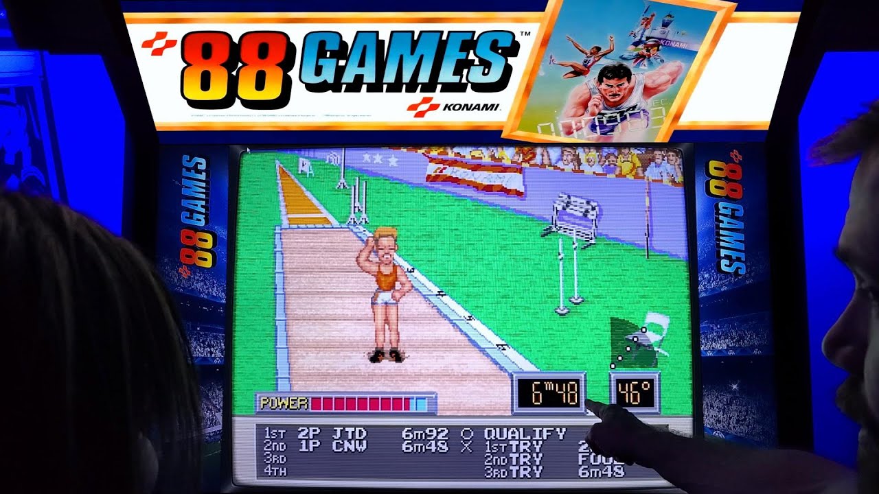 '88 Games Arcade Cabinet 2-Player MAME Gameplay w/ Marquee - YouTube