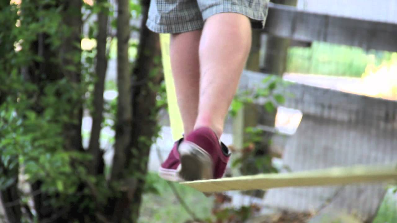 Backyard Slackline - YouTube