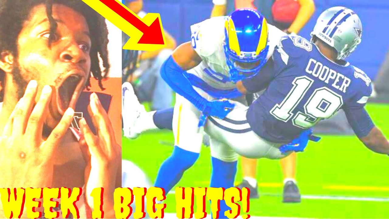 NFL REACTION/FOOTBALL REACTION BEST HITS OF WEEK 1 ! - YouTube