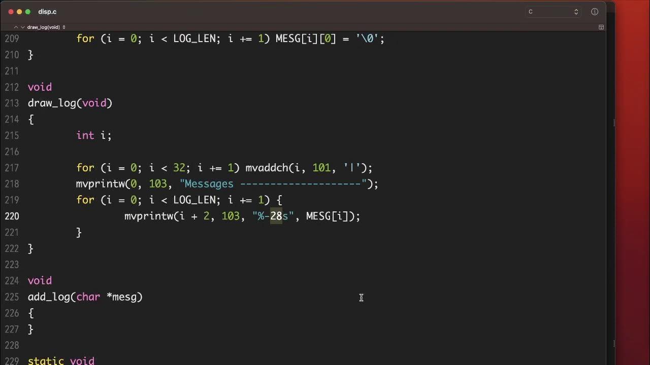 Live-coding a classic roguelike in C pt. 6 - YouTube