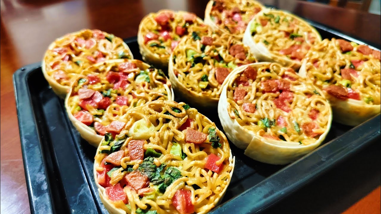 Cara Membuat Mie Telur Sosis Bulat || Simpel Mudah Dibawa Untuk Bekal ...