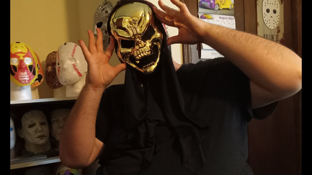 Paper Magic Group (2010) Gold Metallic Demon Mask Review - YouTube