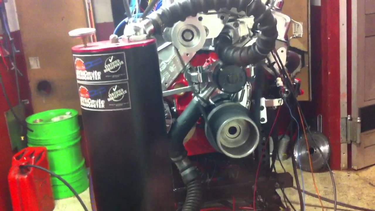 383 blower dyno - YouTube