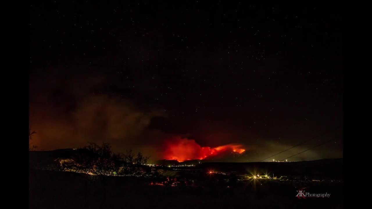 Timelapse video of Telegraph Fire - YouTube