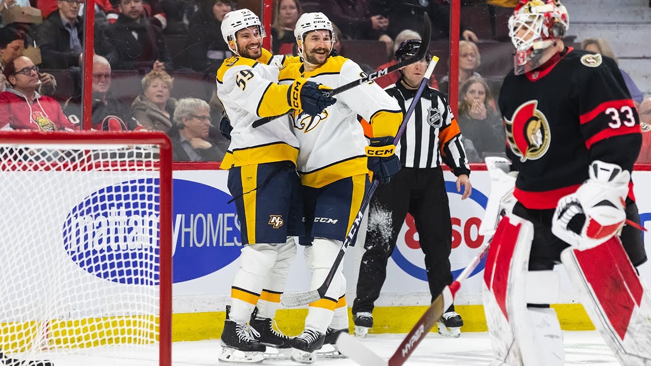 Two in 32 for the Preds! - YouTube