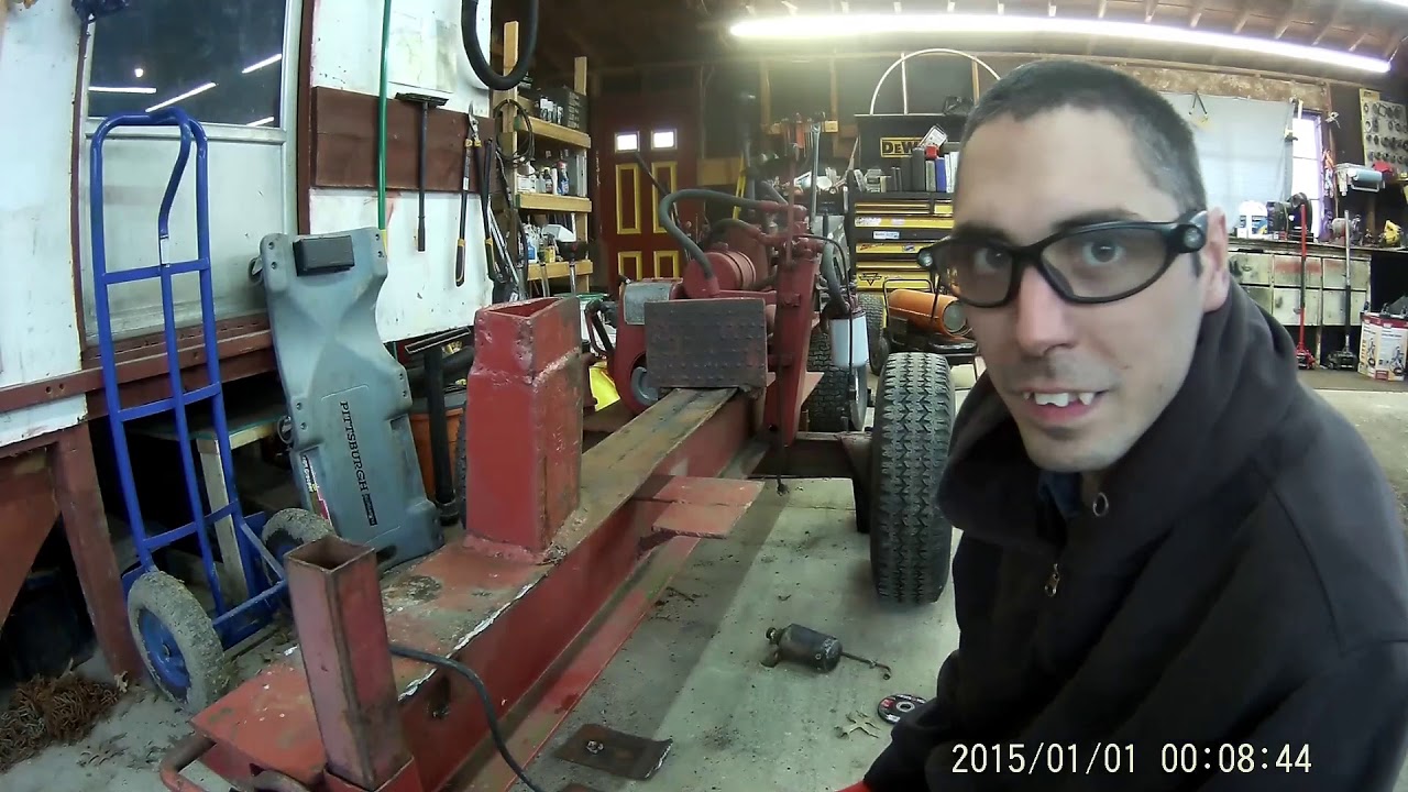 old log splitter restoration pt 2 - YouTube