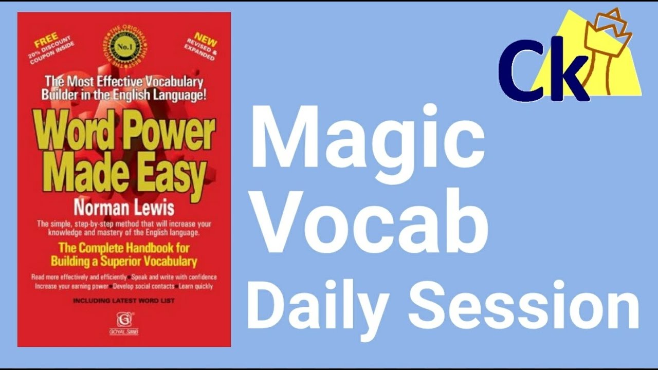Word Power Made Easy. Magic Vocab 1 using Roots Series. 10 min daily at ...