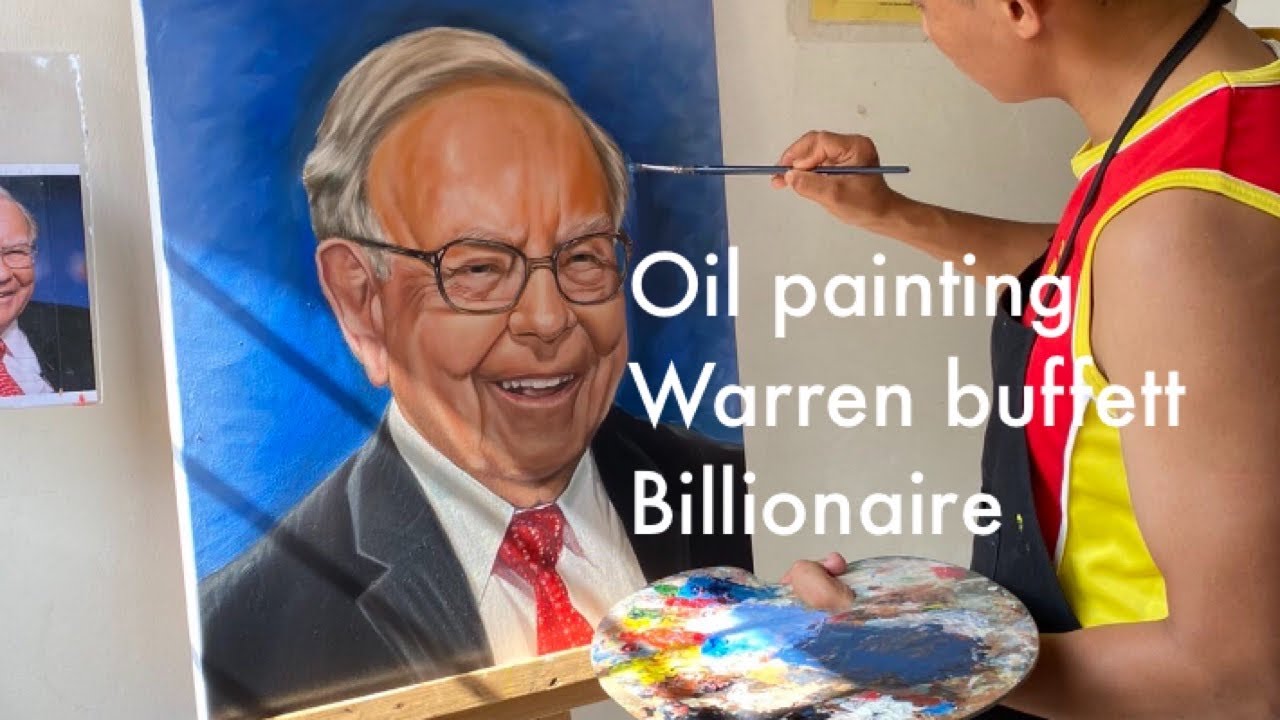 Oil painting, portrait, Warren Buffett - YouTube