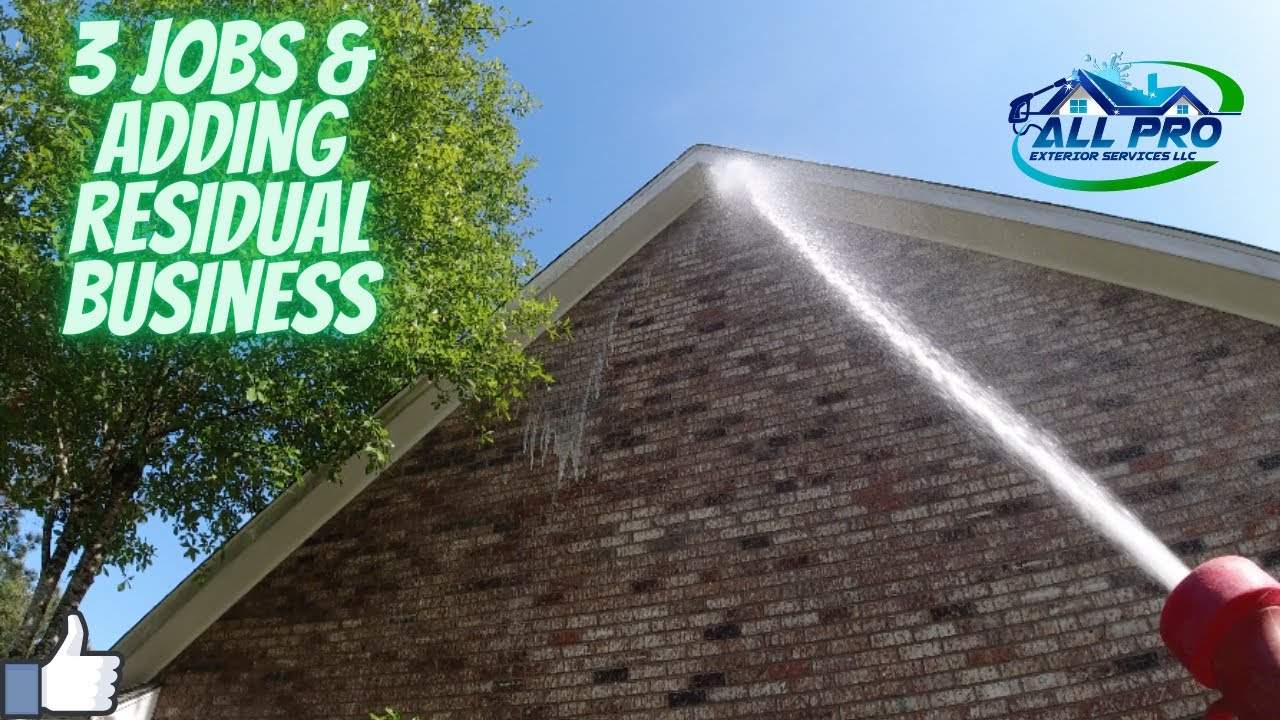 Gutter Cleaning, House Wash & Partial- Adding Annuals - YouTube