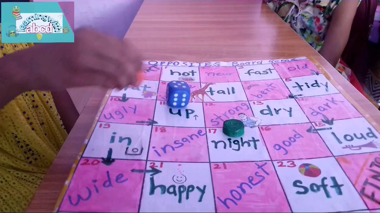 TLM OPPOSITES/board game for learning english/ diy board game by ...