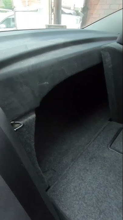 How to open VW boot when battery died. Emergency boot opening - YouTube