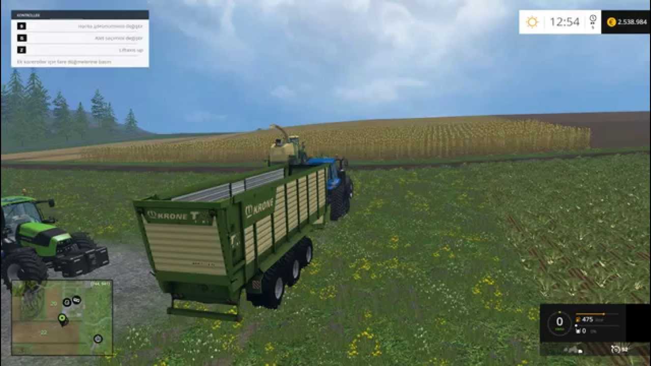 Farming Simulator 2015 Krone TX 560D Silage Trailer (56000 Capacity ...