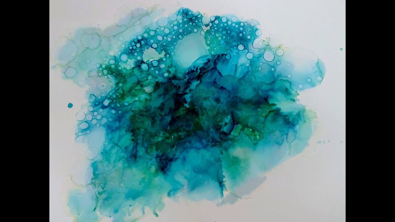 Alcohol Ink / Fluid Art Time Lapse - YouTube