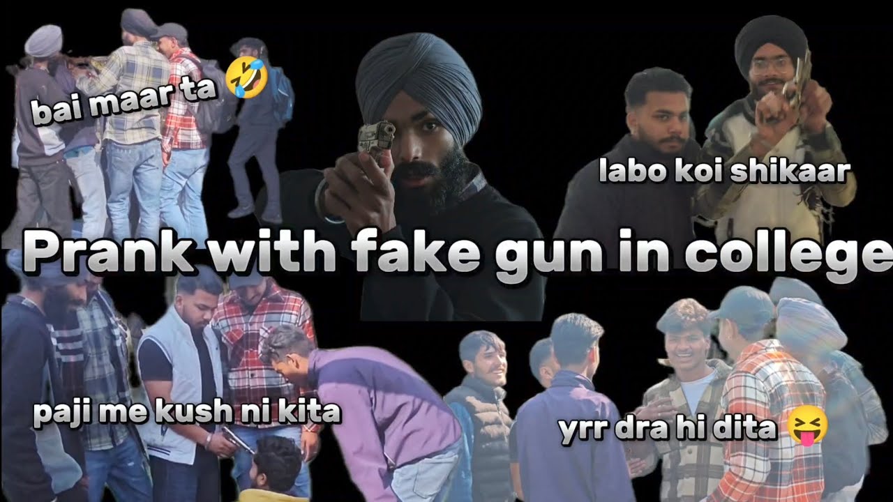 Gun prank in college, short vlog. gun isn't real in this video which ...