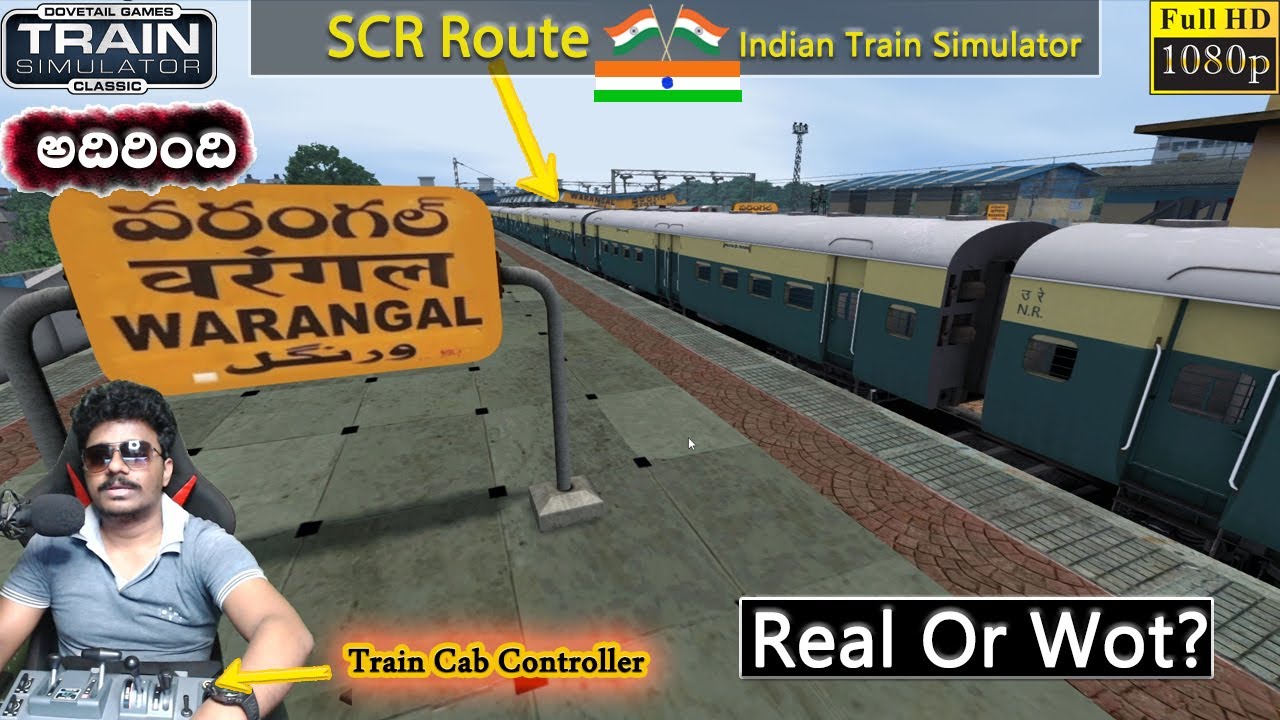 MEMU Train To Warangal Realistic Indian Train Game Final Part | Train ...