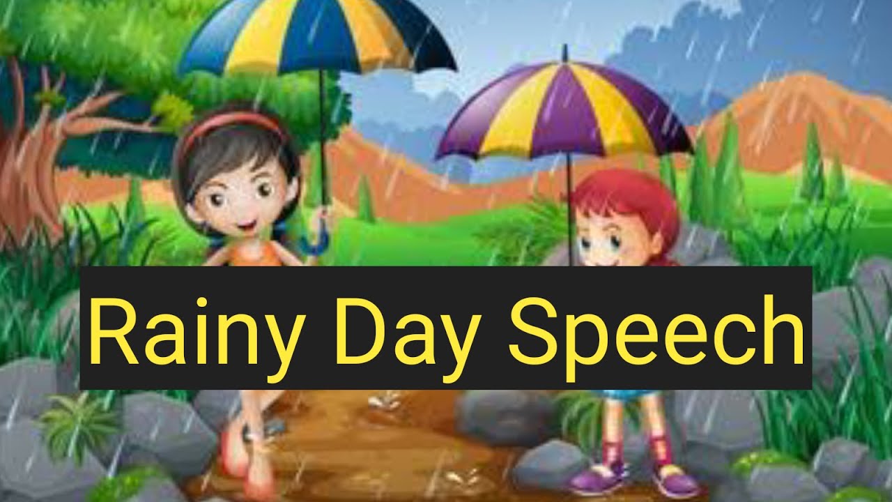 Easy Lines On Rainy Day || Speed On Rainy Day || Rainy Day Speech For ...