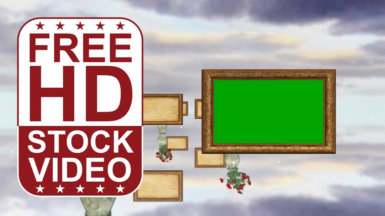 Free Stock Videos – animated photo frames with old painting frames and ...