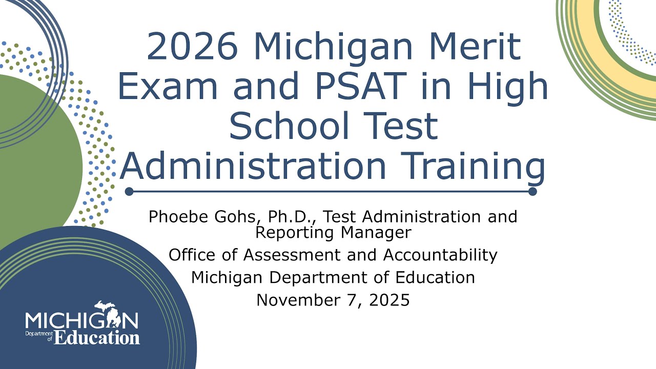 MME 2025–26 – MME Test Administration Introduction - YouTube