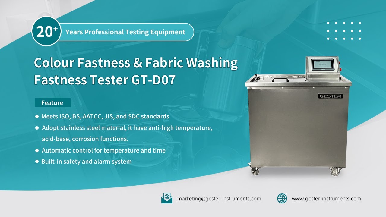 Colour Fastness & Fabric Washing Fastness Tester GT-D07 - YouTube