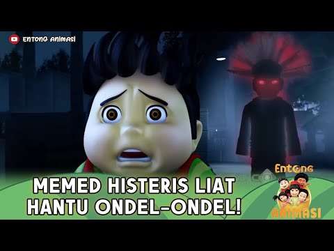 HANTU ONDEL-ONDEL GENTAYANGAN! MEMED LANGSUNG KABUR KAYAK PELARI MARATON - ENTONG ANIMASI