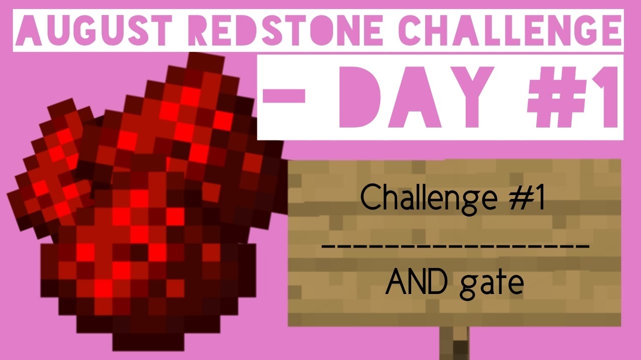 August redstone challenge - Day #1 - YouTube