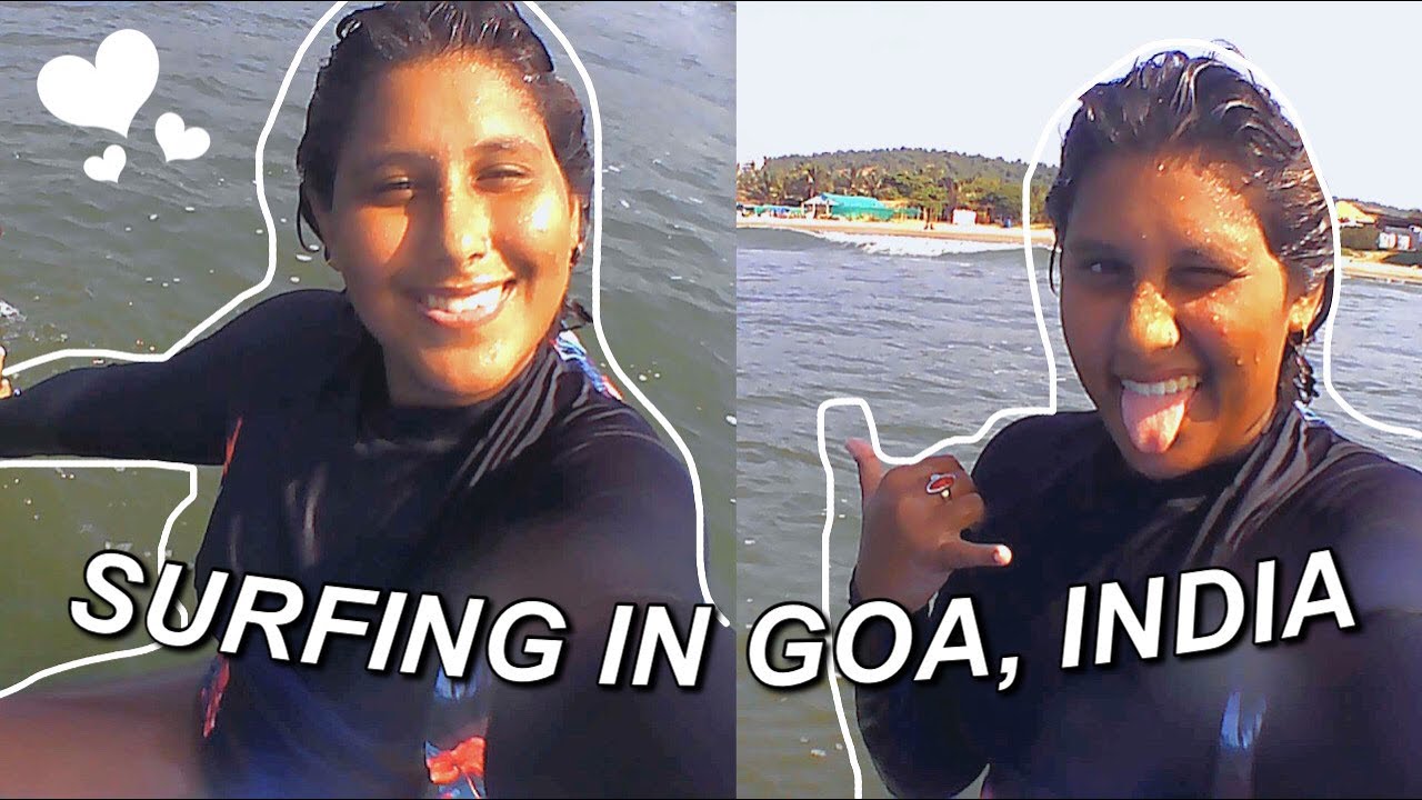 Surfing In Goa, India l Vlog - YouTube