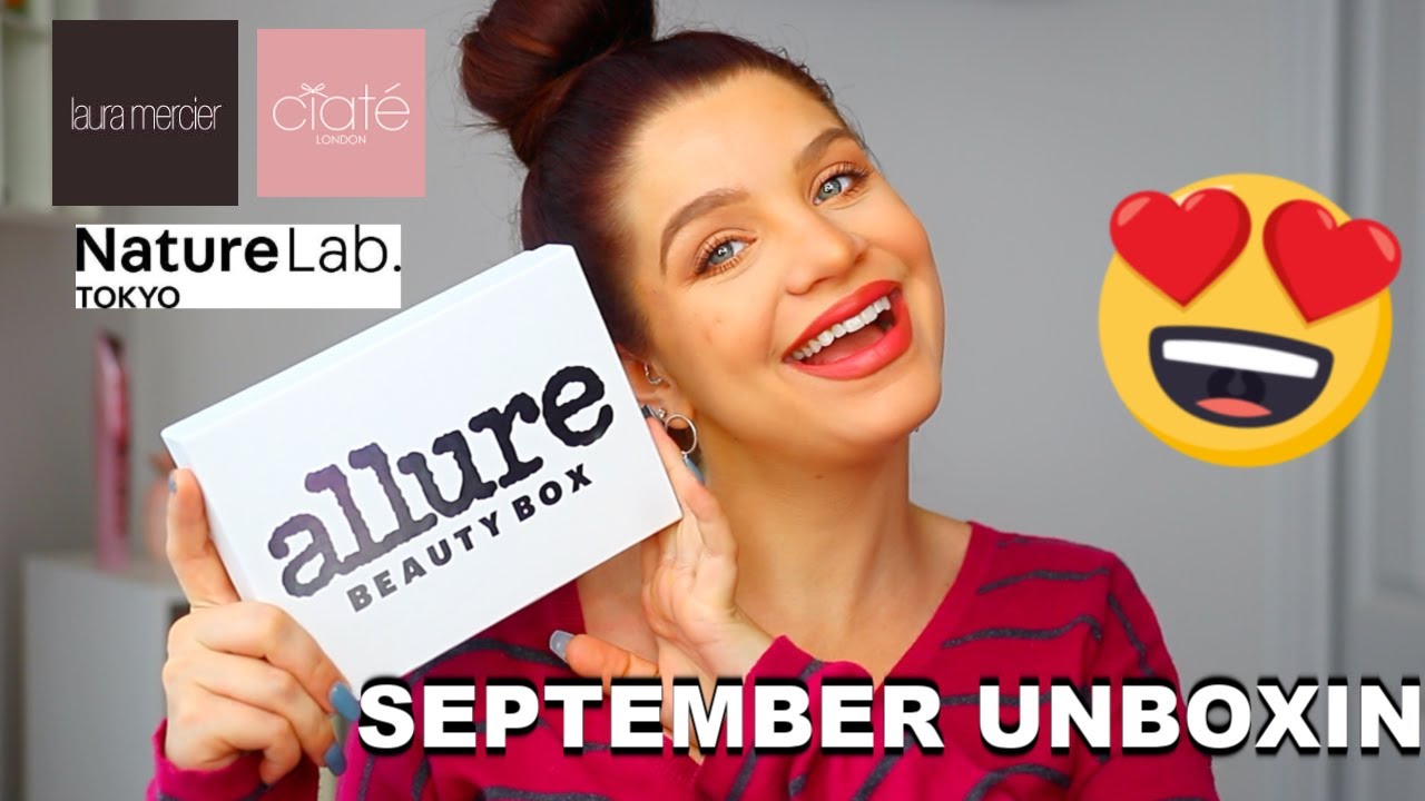 September Allure Beauty Box Unboxing 2019 - YouTube