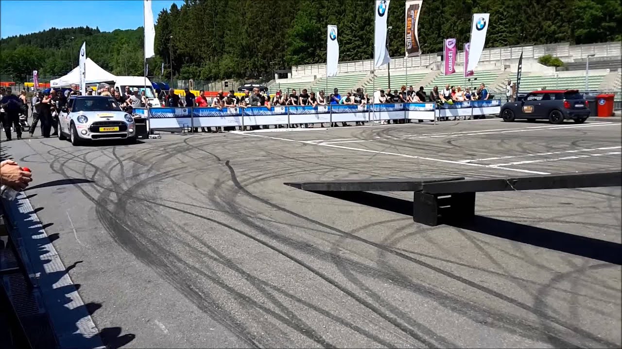 Russ Swift driving MINI F56 on 2 wheels! - YouTube