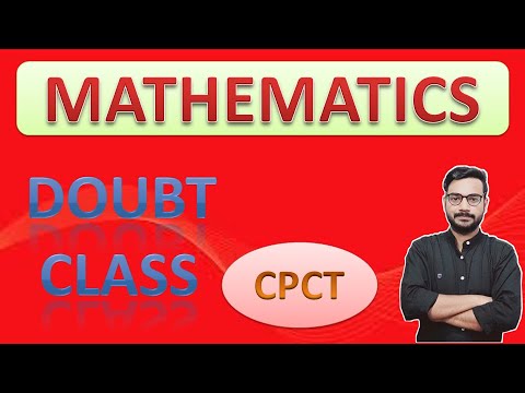 #CPCT || #MATHS || DOUBT CLASS || BY AYUSH SIR - YouTube
