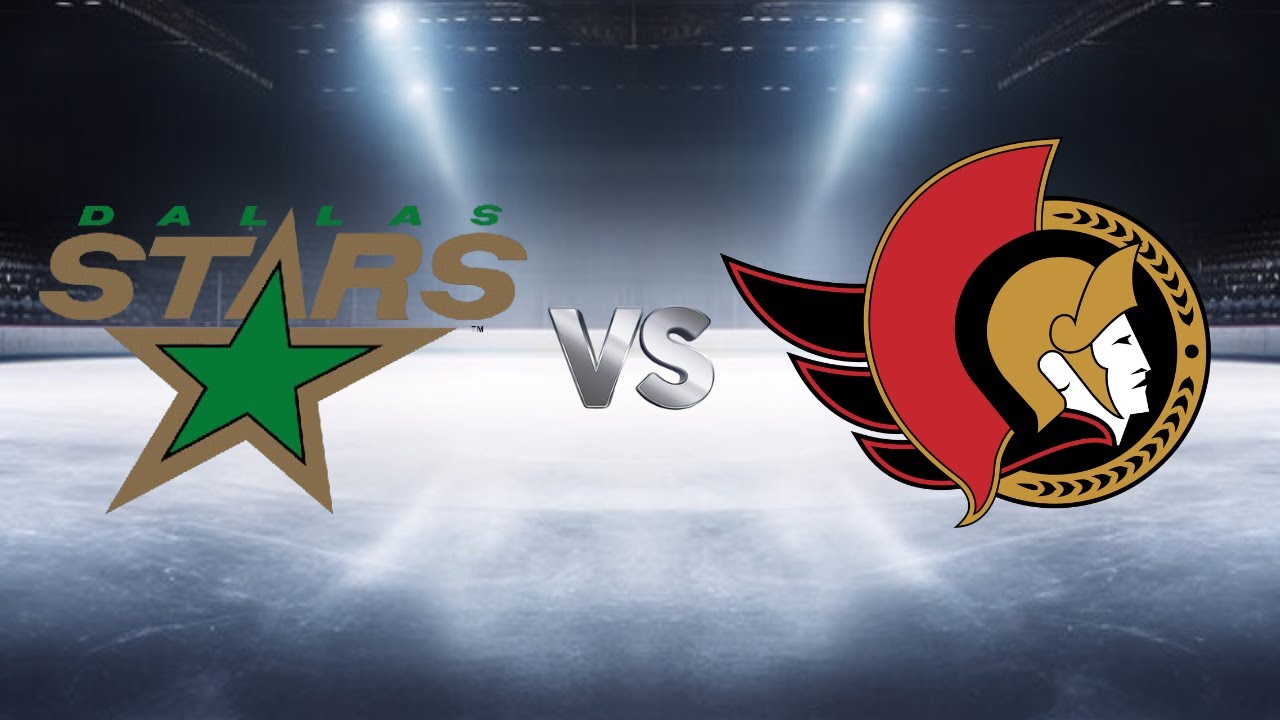 Dallas Stars (36-24-0-3) vs Ottawa Senators (27-32-3-2) - YouTube