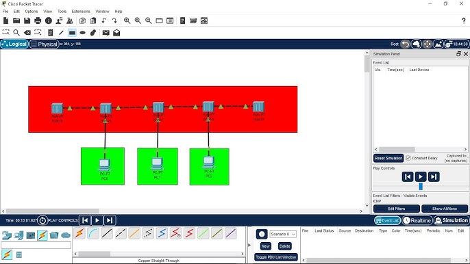 Hybrid Topology Using Cisco Packet Tracer Youtube