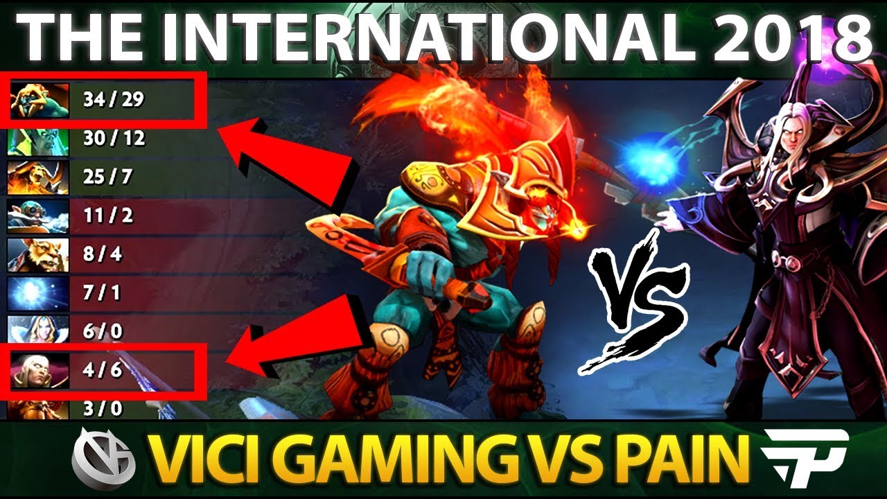 w33 vs Ori Solo Mid Total Domination - BIGGEST Outplay at The International - VG vs Pain Dota 2 #TI8