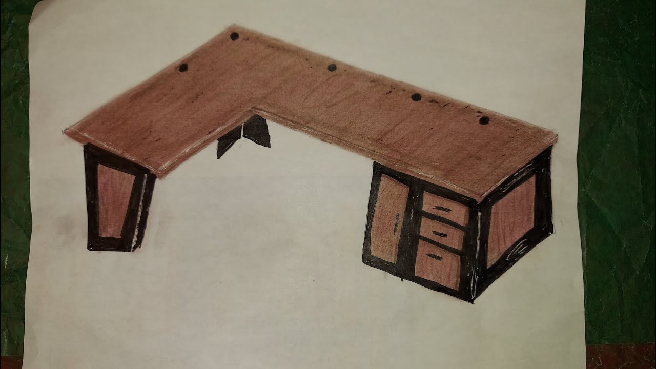 Part 2 DIY L Shape desk built by the Impatient Woodworker - YouTube