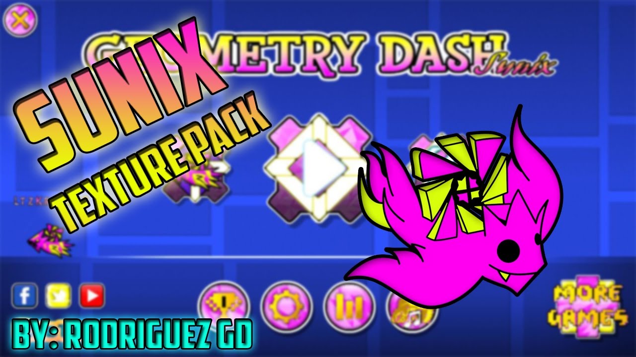 Sunix Texture Pack By:Rodriguez GD | Geometry Dash 2.0 - YouTube
