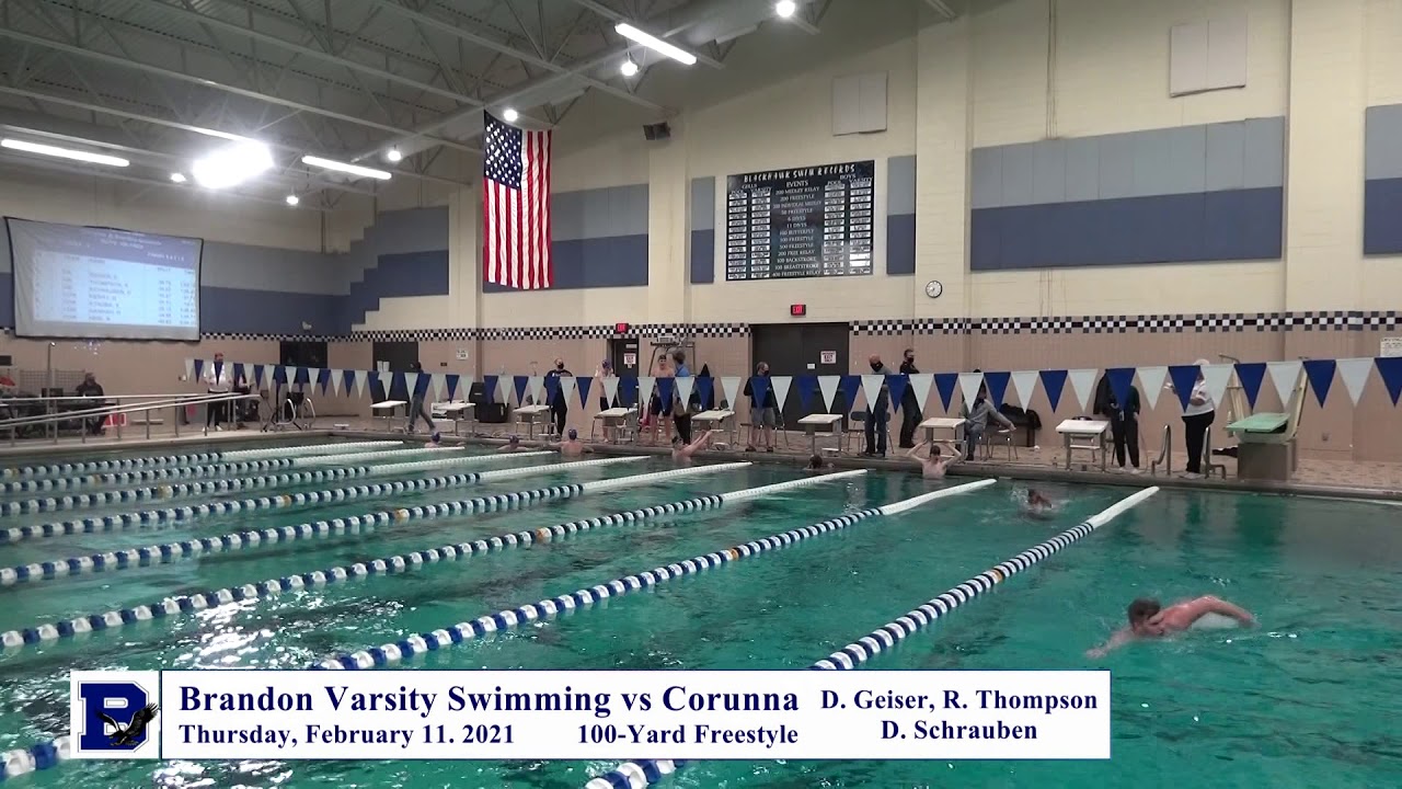 2/11/2021 Brandon Varsity Swimming vs Corunna - YouTube