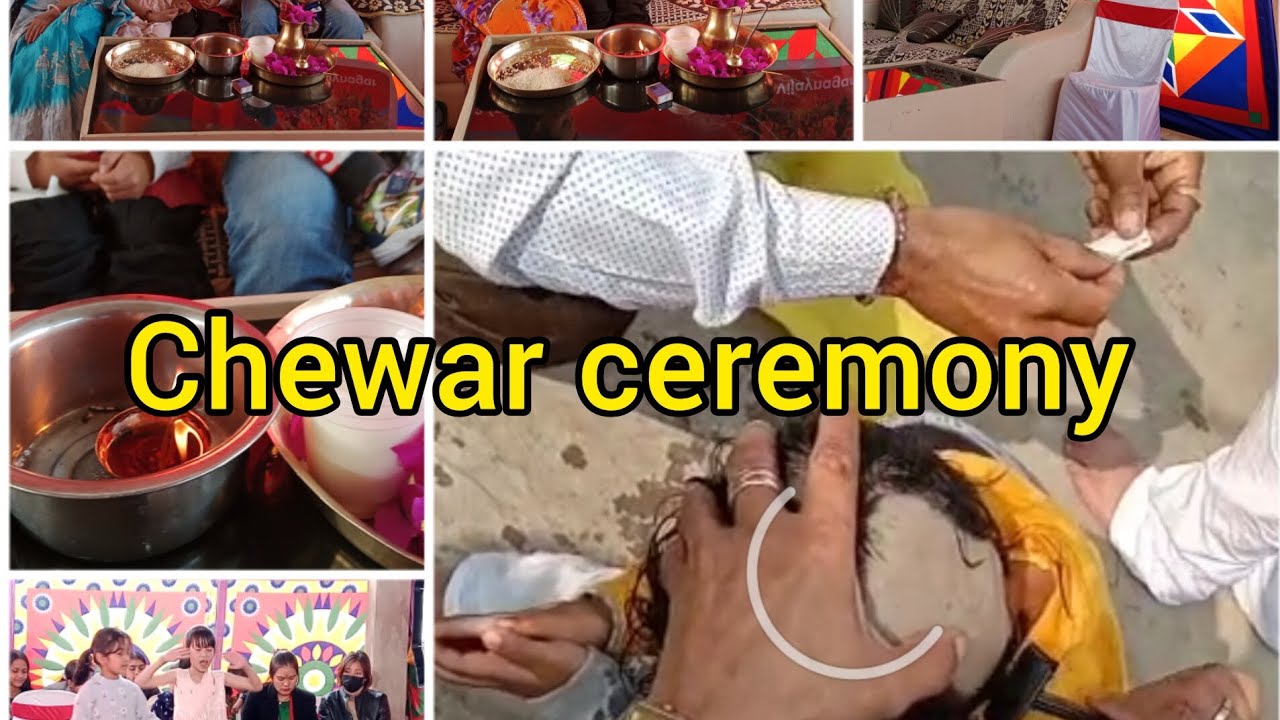 Chewar ceremony|Nepali culture|Mundan ceremony|First Hair cutting ...