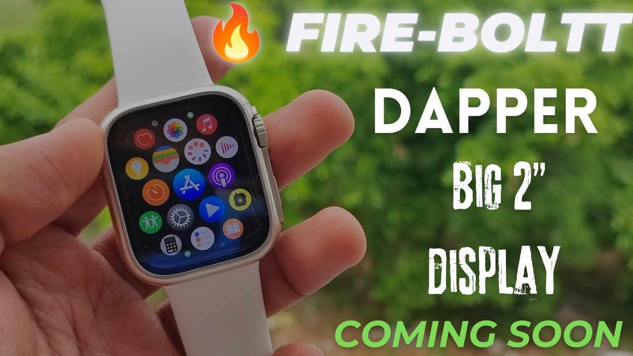 Fire-boltt DAPPER 🔥 Big display with apple looks | coming up next | Amazon prime days | sale ...